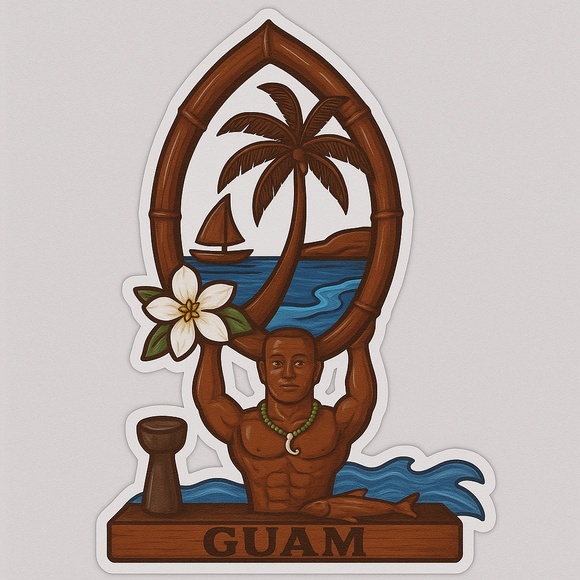 Art | Guam Wood Carving Waterproof Sticker Guam Chamorro Culture | Poshmark